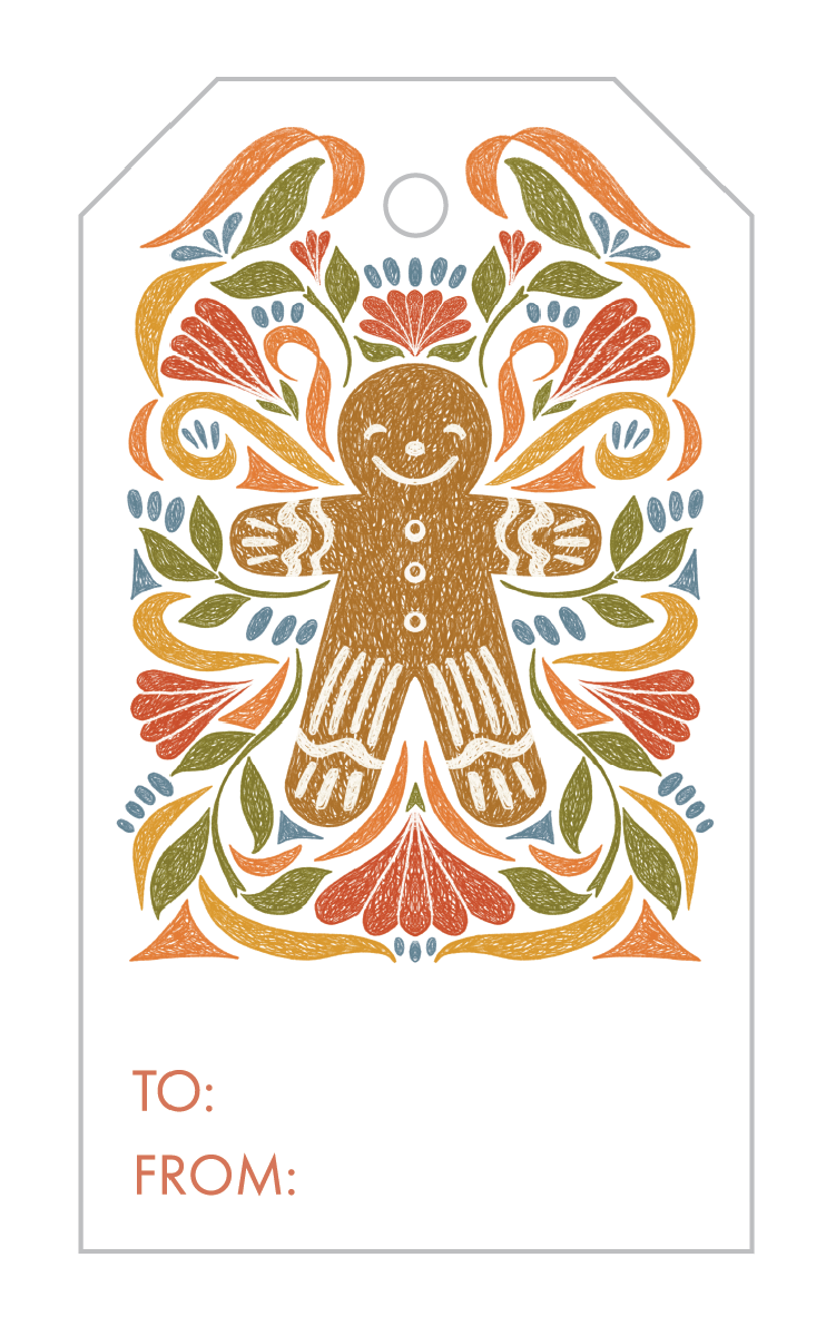gingerbread tags