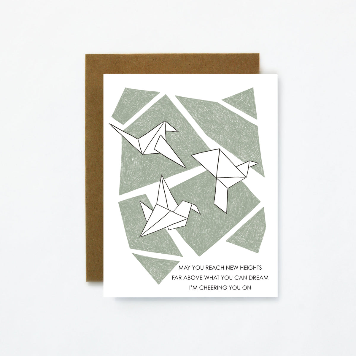 Paper Cranes-Encouragement and Graduation Haiku Greeting Card-QUIET ...