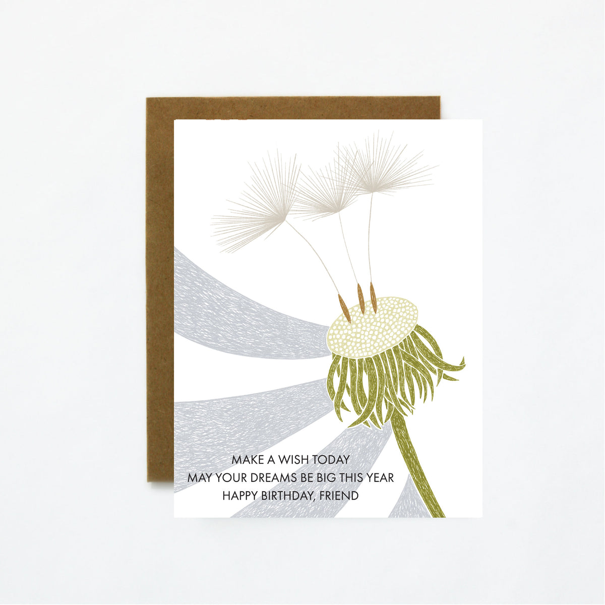 Dandelion Wish-Birthday Haiku Greeting Card-QUIET LINES DESIGN – Quiet ...